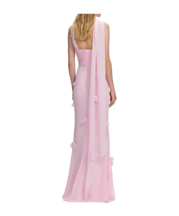 SELF-PORTRAIT Floral Embellished Wrap Dress