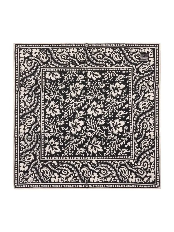 TOTEME Patterned Scarf - Black