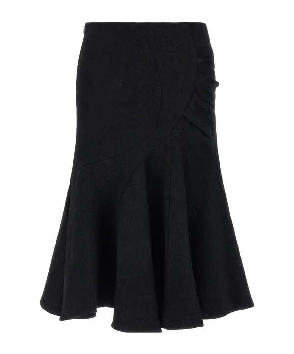 Dries Van Noten Sibel Flared Skirt - Black