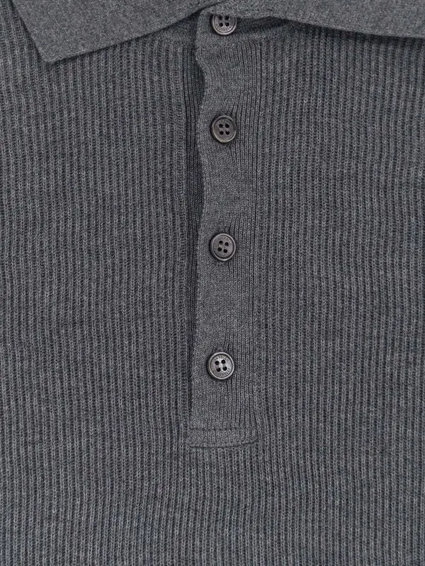 Brunello Cucinelli Short-sleeved Polo Shirt - Grey