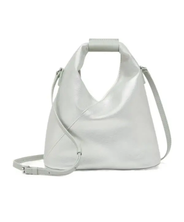 MAISON MARGIELA Japanese Logo Detailed Crossbody Bag - Silver
