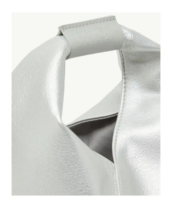 MAISON MARGIELA Japanese Logo Detailed Crossbody Bag - Silver