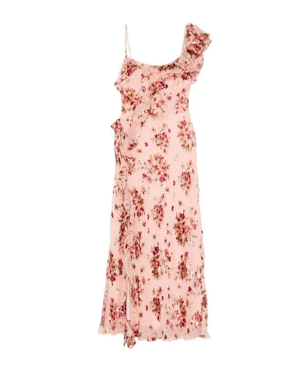 Rixo Floral Print Sleeveless Maxi Dress - Pink
