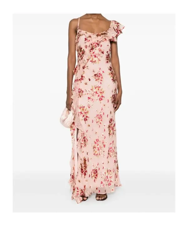 Rixo Floral Print Sleeveless Maxi Dress - Pink