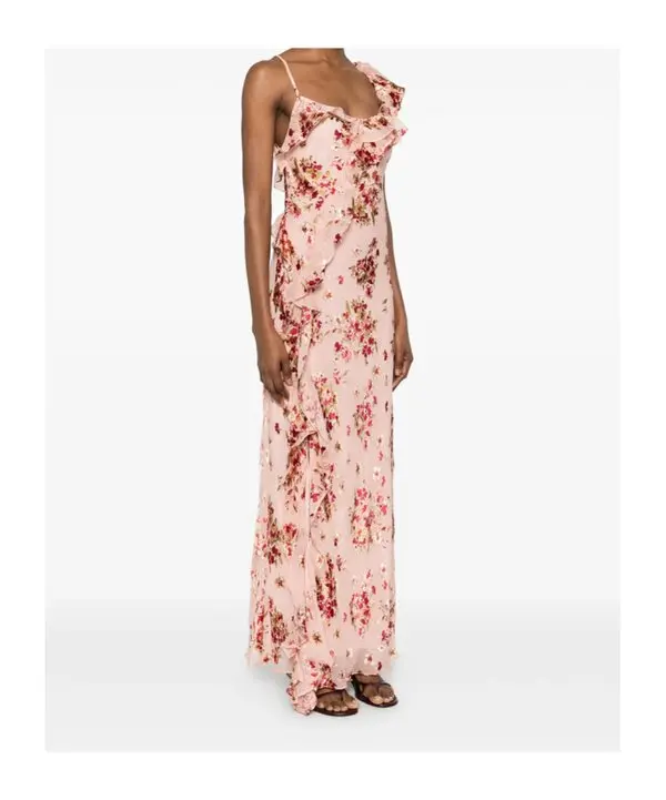 Rixo Floral Print Sleeveless Maxi Dress - Pink