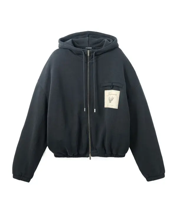 Jacquemus Torneo Zip-up Hoodie - Black