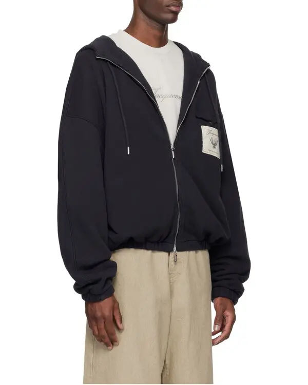 Jacquemus Torneo Zip-up Hoodie - Black
