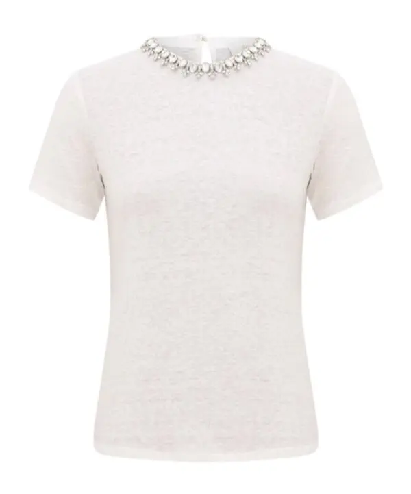 Zimmermann Embellished Crew-neck T-shirt