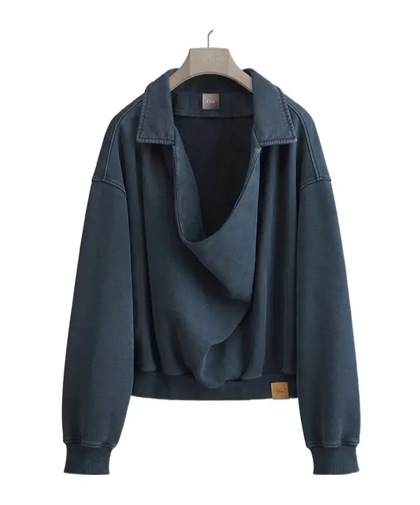 Dior Draped Sweatshirt With Open Collar