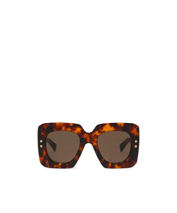 Balmain B-bold Bug-eye Sunglasses - Green