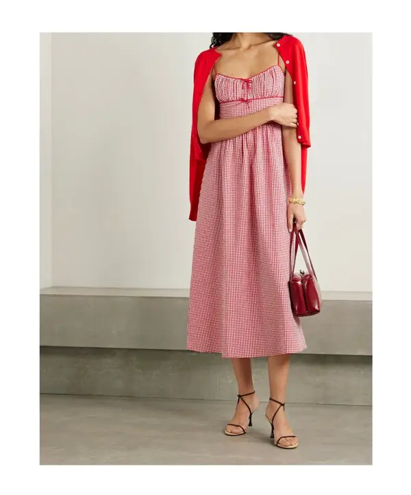 DÔEN Belline Gingham Midi Dress
