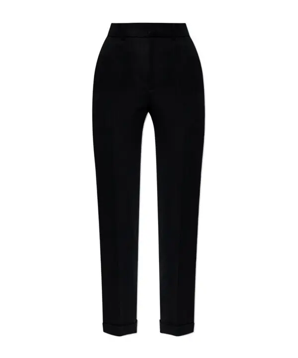 Attico Turn-up Hem Belted Trousers