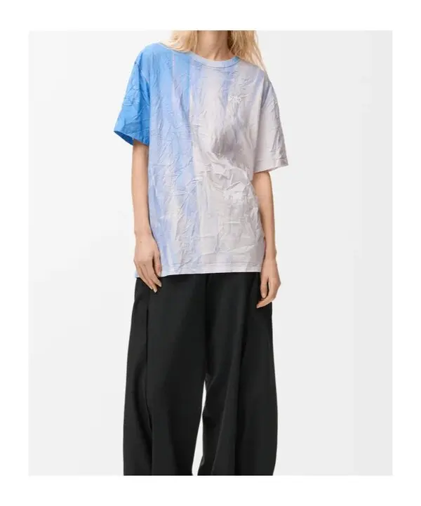 Loewe Crinkled T-shirt - Light Blue