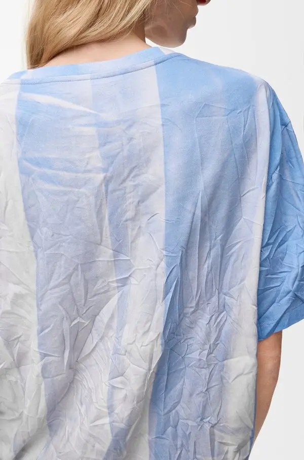 Loewe Crinkled T-shirt - Light Blue