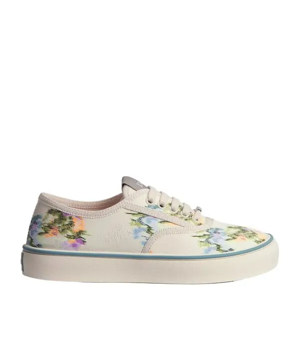 Dior Printed Canvas Low-top Sneakers - Nude