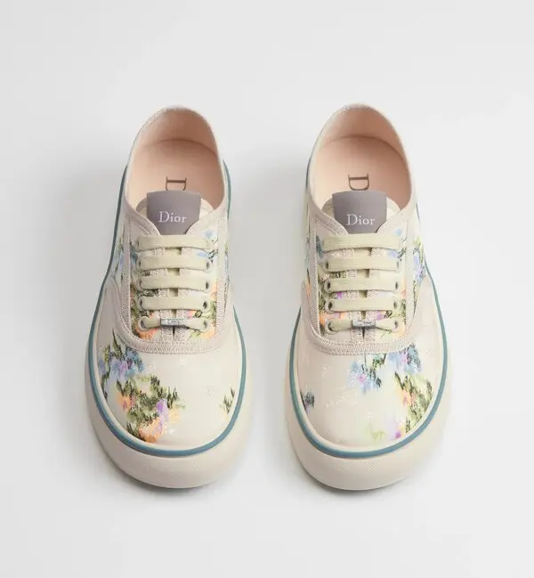 Dior Printed Canvas Low-top Sneakers