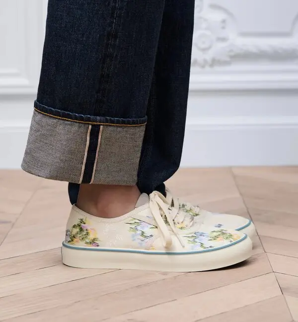 Dior Printed Canvas Low-top Sneakers