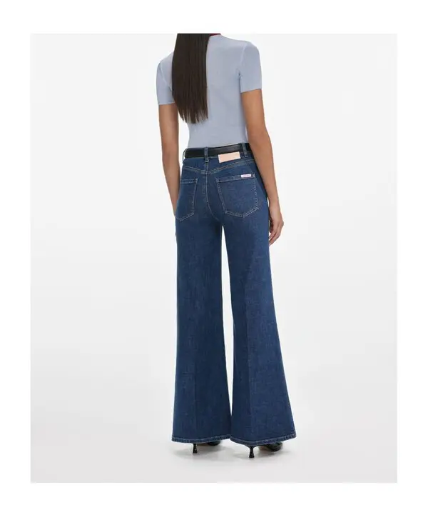 SELF-PORTRAIT Flared Jeans With Multiple Pockets