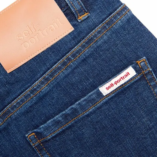 SELF-PORTRAIT Flared Jeans With Multiple Pockets