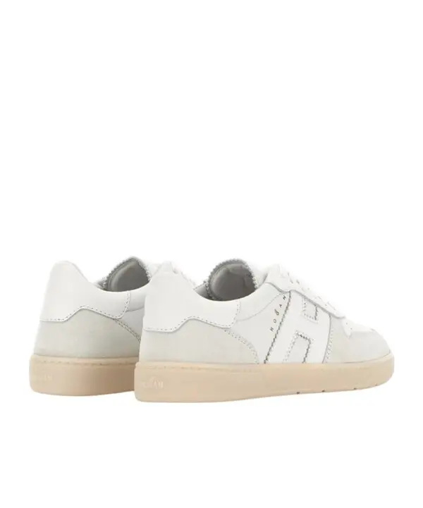 Hogan H-stripes Lace-up Sneakers - White