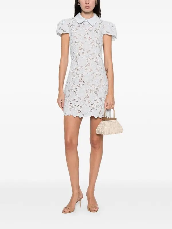 SELF-PORTRAIT Guipure Lace Mini Dress