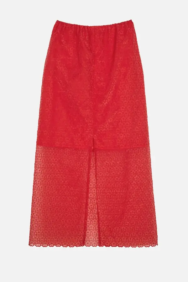 Cecilie Bahnsen Bala Floral-lace Midi Skirt