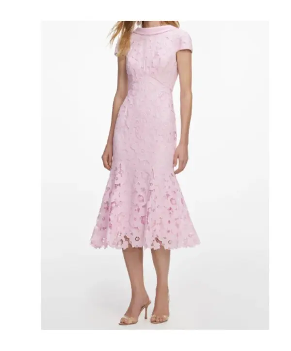 SELF-PORTRAIT Lace Collar Dress