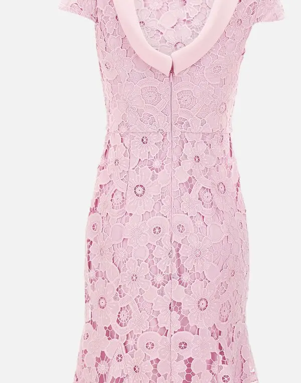 SELF-PORTRAIT Lace Collar Dress