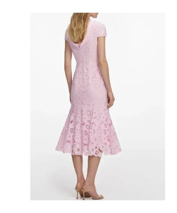 SELF-PORTRAIT Lace Collar Dress