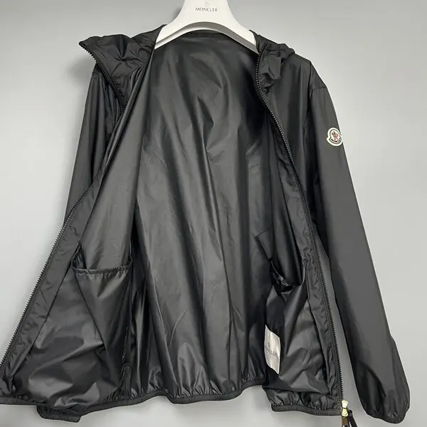 Moncler Logo Patch Zip-up Hooded Jacket