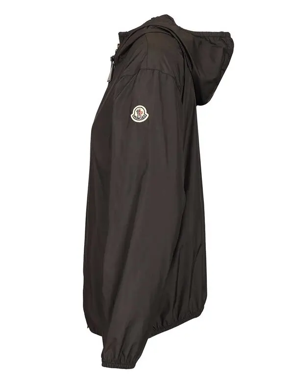 Moncler Logo Patch Zip-up Hooded Jacket