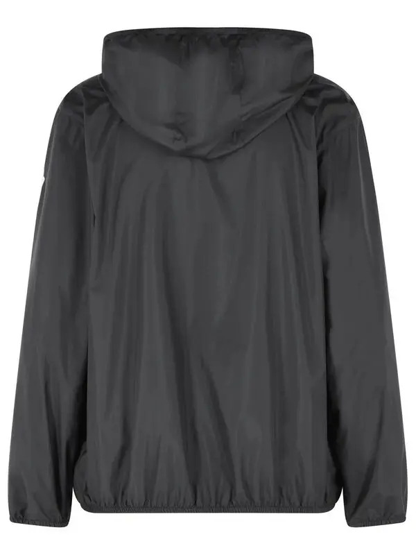 Moncler Logo Patch Zip-up Hooded Jacket