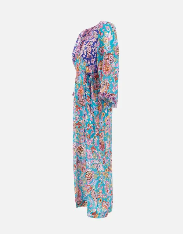 Rixo Dahlia Floral Paisley Midi Dress