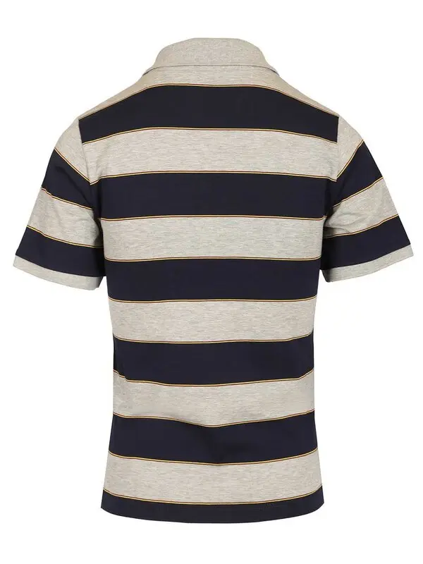 Miu Miu Short-sleeved Striped Polo Shirt