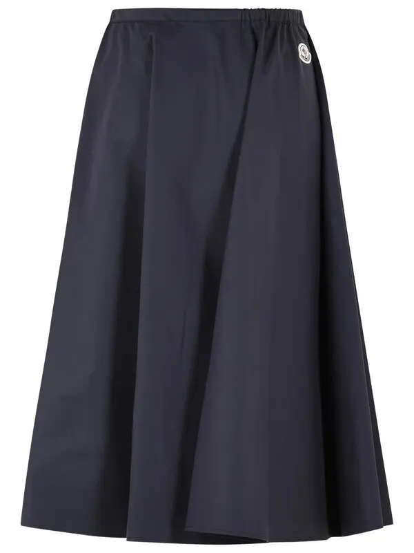 Moncler Drawstring Midi Skirt - Navy Blue