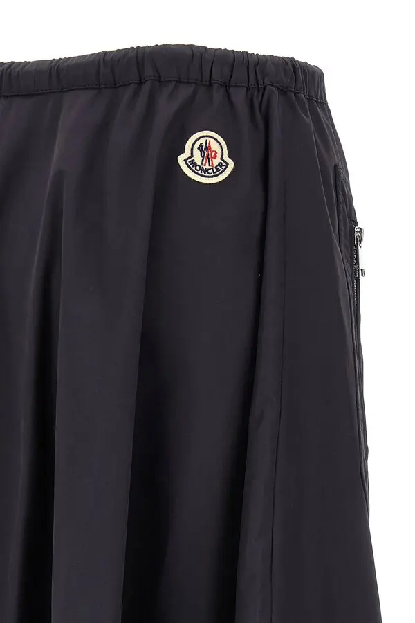 Moncler Drawstring Midi Skirt - Navy Blue