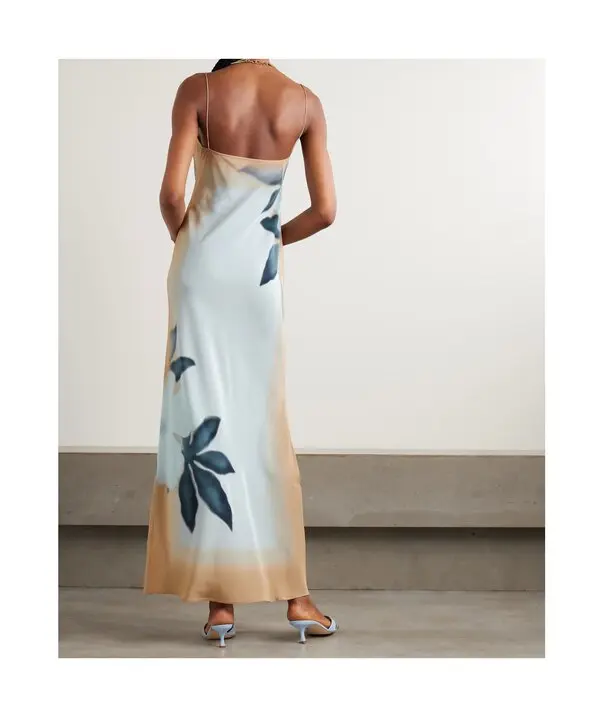 SIR. Floral-print Silk Maxi Dress