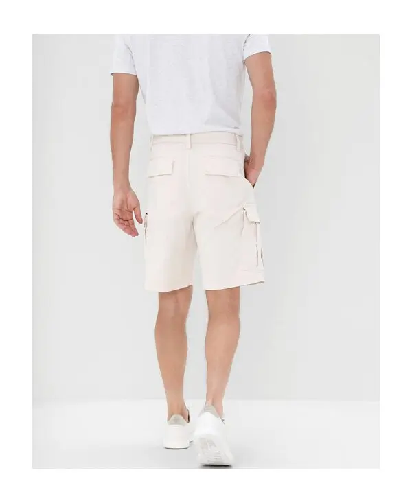 Brunello Cucinelli Cargo Shorts With Side Flap Pockets - White