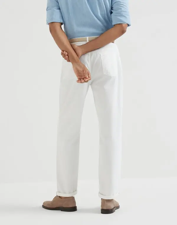 Brunello Cucinelli Five-pocket Jeans - White