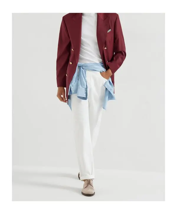 Brunello Cucinelli Five-pocket Jeans - White