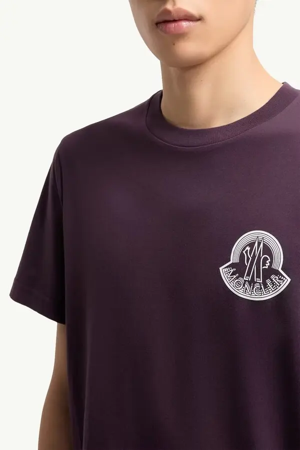 Moncler Logo Printed Crewneck T-shirt