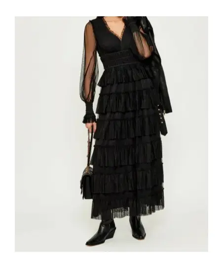 ALLSAINTS Xantara Tulle Maxi Dress