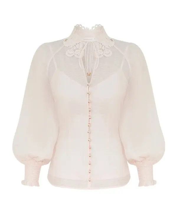 Zimmermann Rebellion Collared Blouse