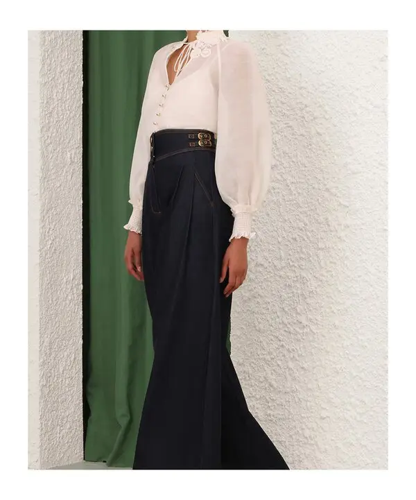 Zimmermann Rebellion Collared Blouse