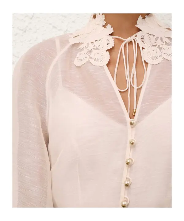 Zimmermann Rebellion Collared Blouse