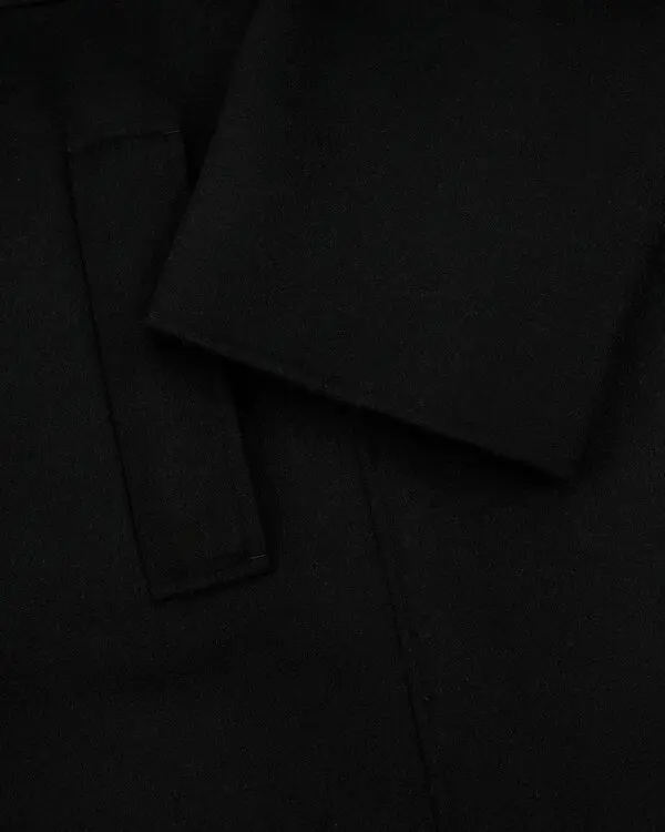 Max Mara Round Neck Coat - Black