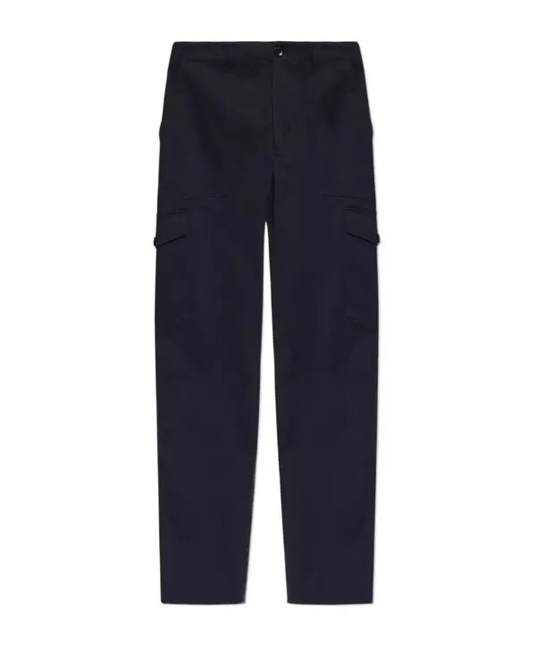 Etro Pegaso Embroidered Cargo Trousers - Black