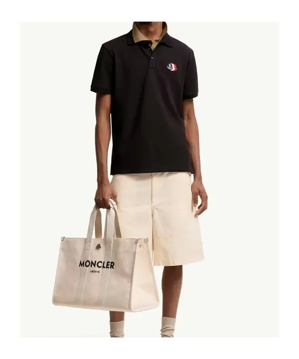 Moncler Logo Piqué Polo Shirt