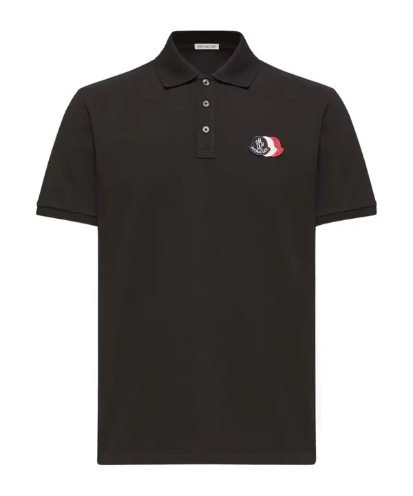 Moncler Logo Patch Short-sleeved Polo Shirt