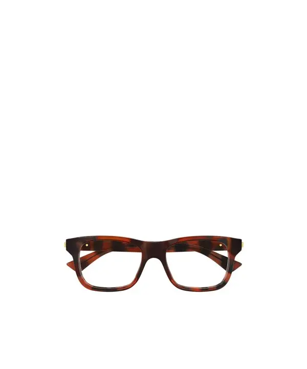 Bottega Veneta Rectangle Full Rim Eyeglasses - Black